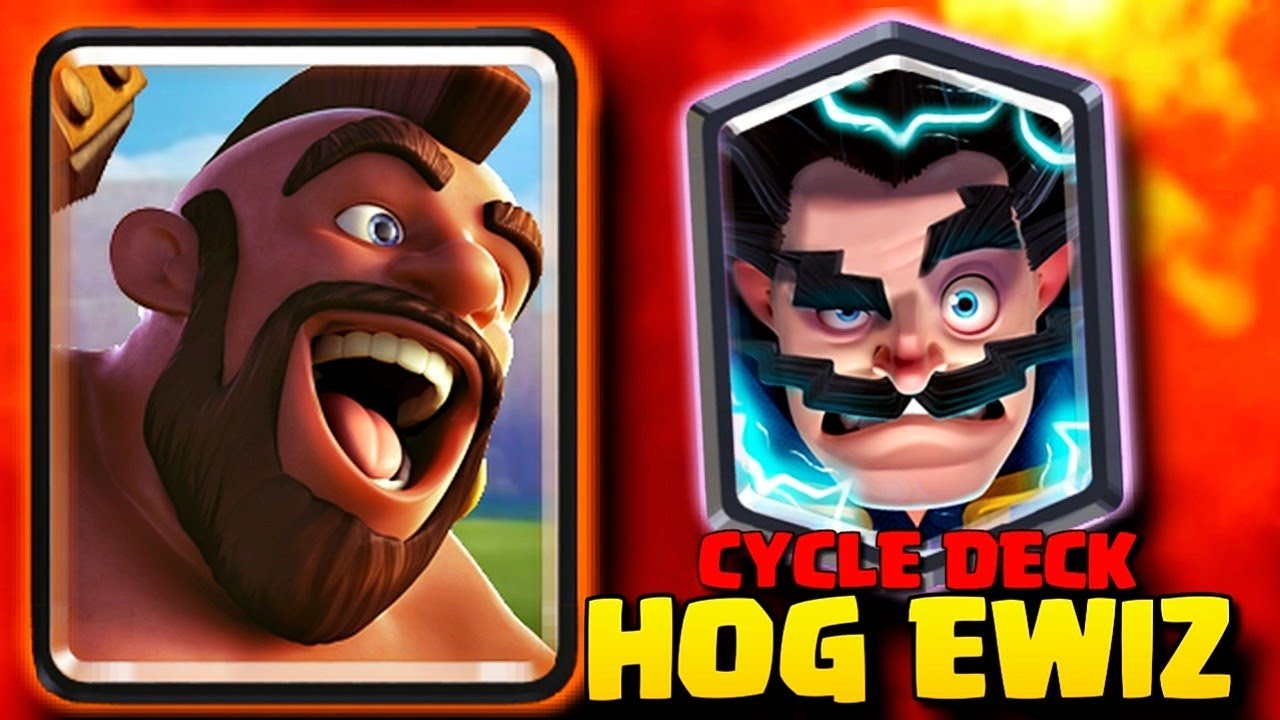 #1 BEST HOG CYCLE DECK HOG EWIZ BANDIT DECK ARENA 18 BEST CLASH ROYALE ...