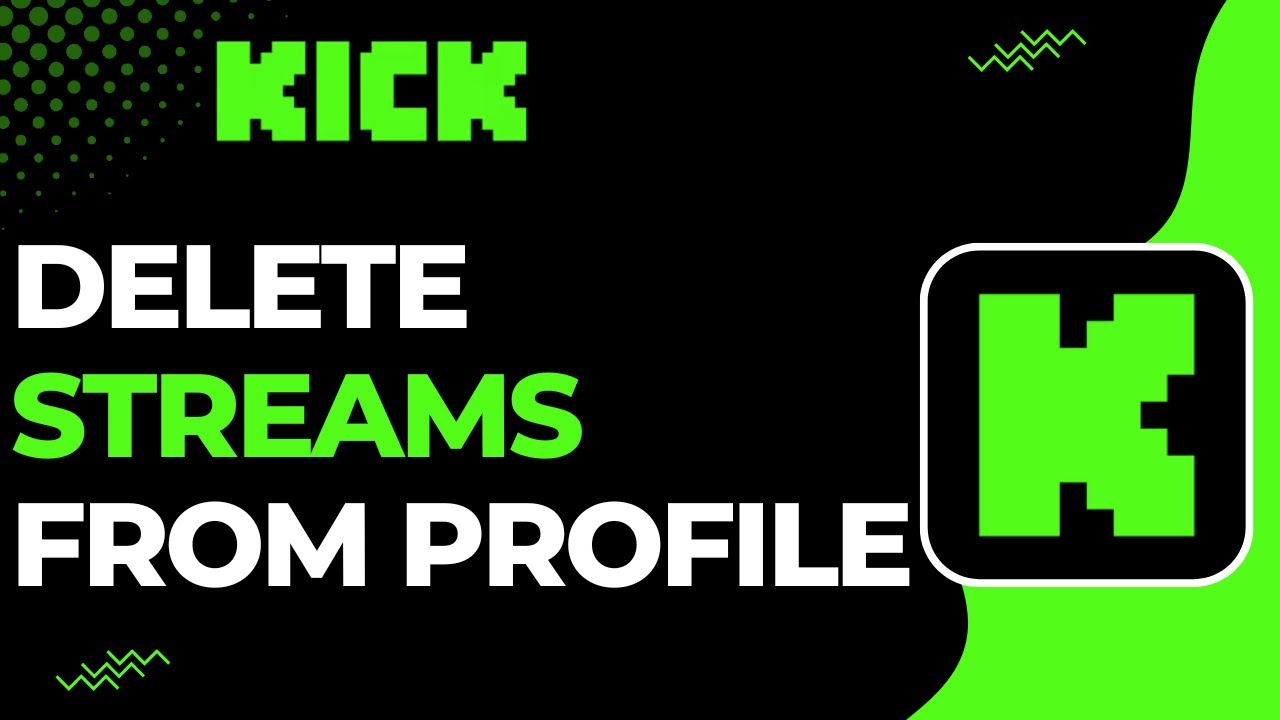 How to Delete Streams from your Kick Profile | 2023 - YouTube