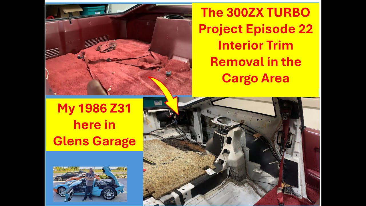 The 300ZX TURBO Project *Ep22* The interior Restoration. Removing cargo ...