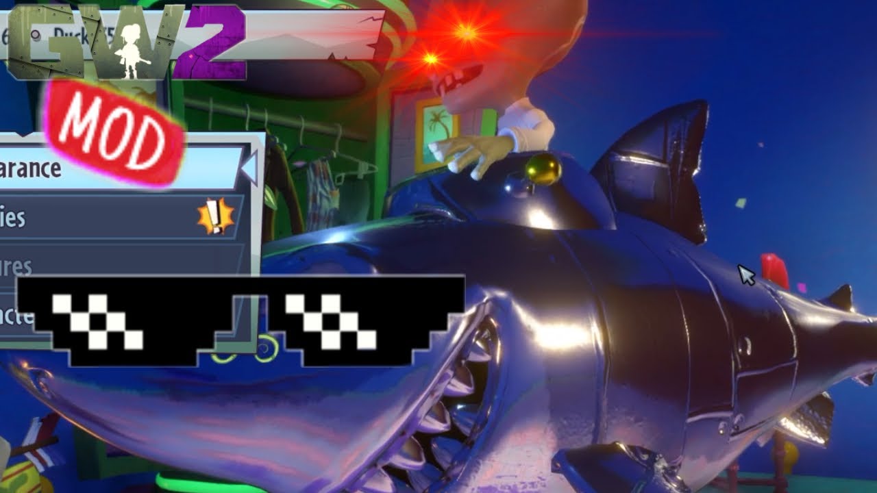 SHARK ZOMBOSS IS OVERPOWERS (Pvz Gw2 Mods!!!) - YouTube