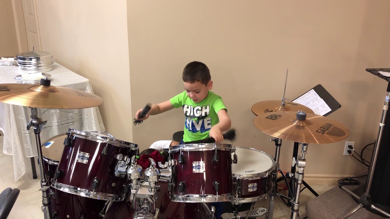 Tosh the future drummer - YouTube