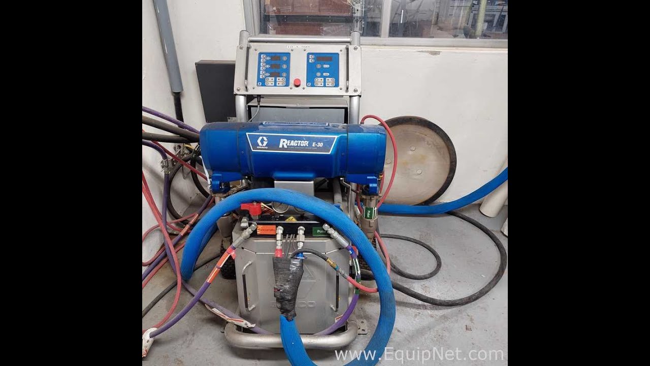 Graco Reactor E-30 Espriada Foam Dosing Machine - YouTube