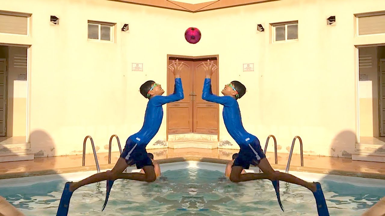 summer fun at swimming pool - YouTube