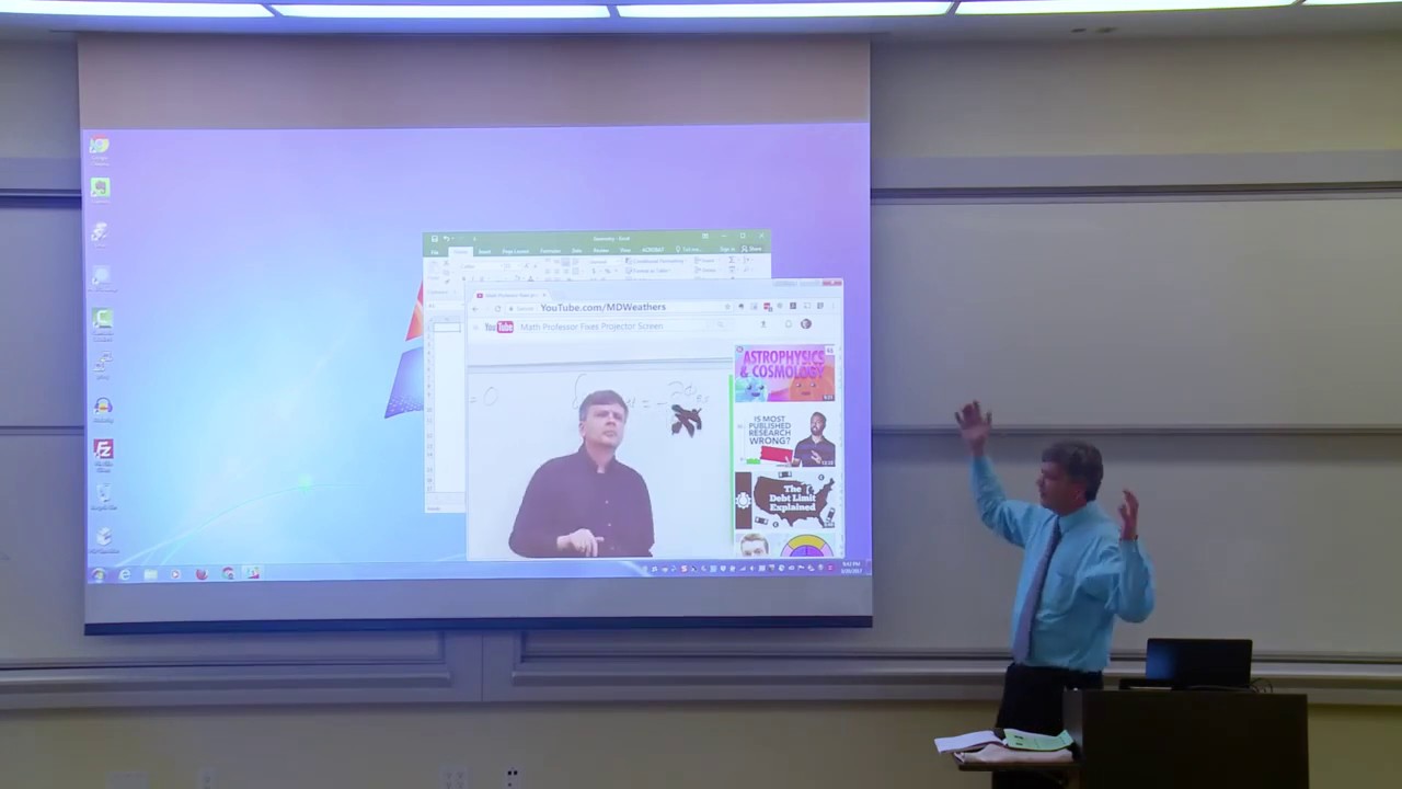 Math Professor Fixes Projector Screen | Creative Video Tricks | Amazing ...