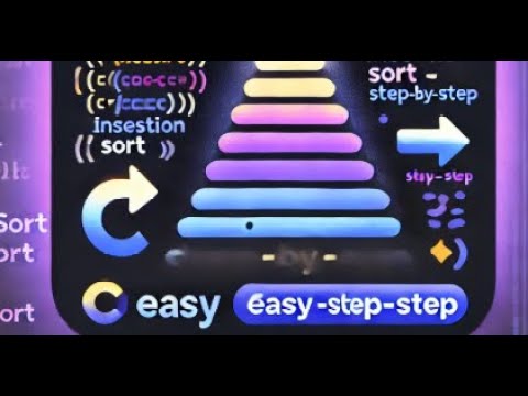 Insertion Sort in C | Descending Order Explained Step-by-Step 🔥 - YouTube