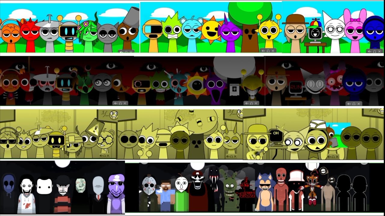 Phase 1 VS Phase 2 VS Phase 3 VS Phase 4 in Incredibox Sprunki - All ...