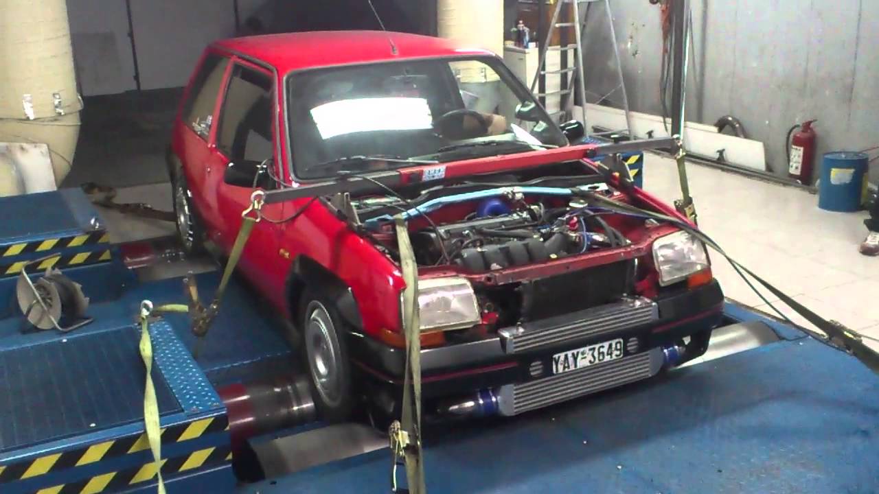 Renault 5 f7p turbo engine!2nd to 5th gear, ''flat shift'' test! - YouTube