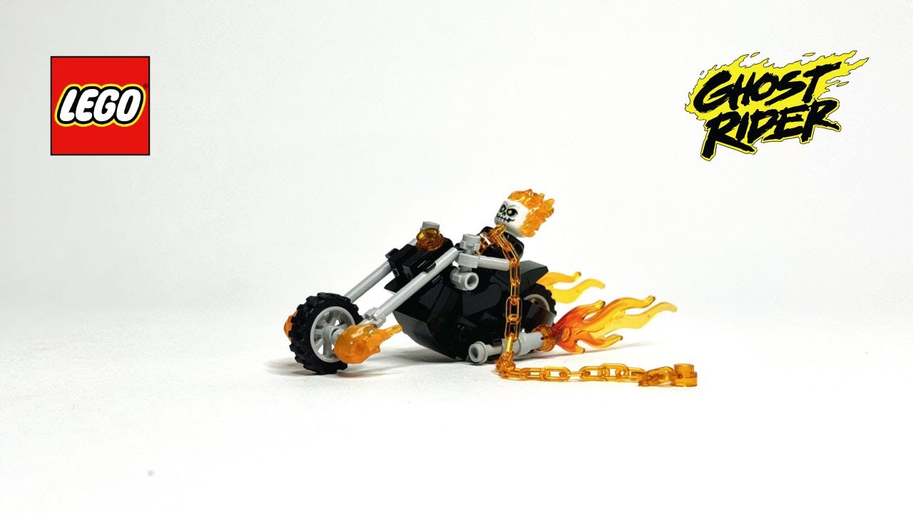 Lego GHOST RIDER MOTORCYCLE MOC - Johnny Blaze - YouTube