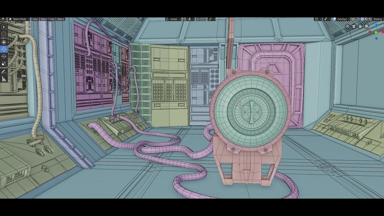 scifi sleeping pod modeling in blender 2.8 part 2 - YouTube