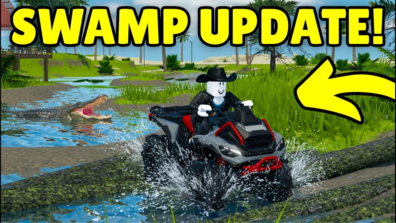I Explored the SWAMP Update with the NEW ATV in Roblox Southern Mudding ...