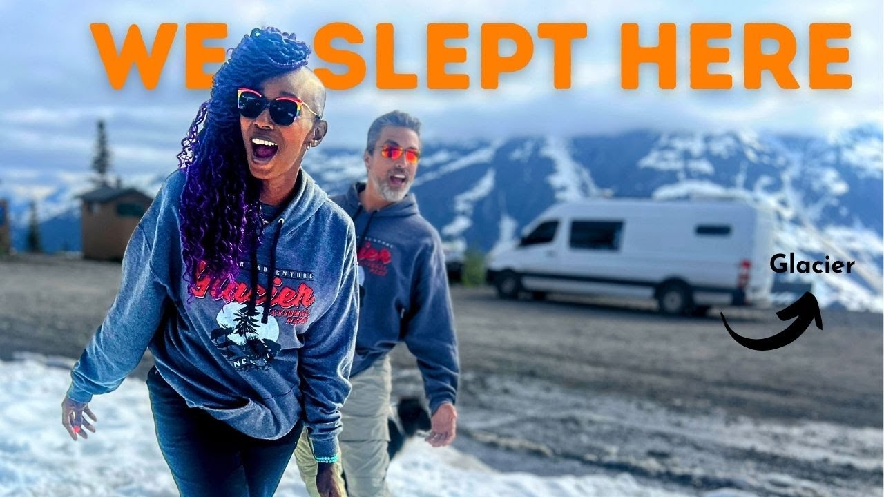 BOONDOCKING IN ALASKA Camping On Salmon Glacier In A Van - YouTube