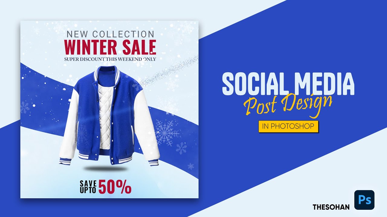 Creative Social Media Post Design in photoshop 2024 - YouTube