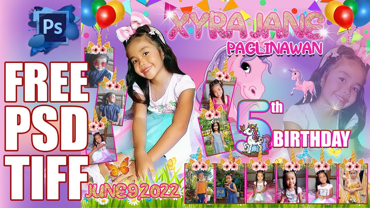 UNICORN-HOW TO CREATE UNICORN DESIGN 5TH BIRTHDAY-XYRA JANE PAGLINAWAN - YouTube