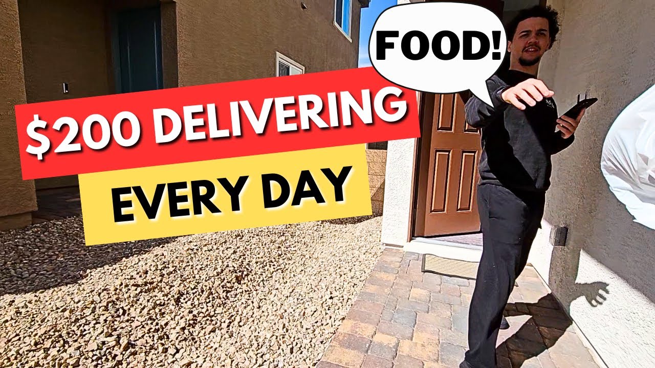 $200 Tuesday Delivering Food To Customers - YouTube