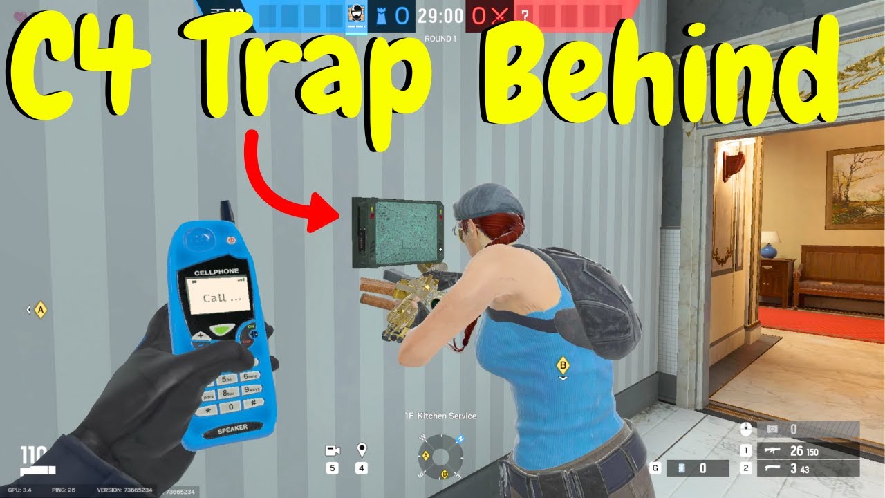 Sentry C4 Trap in Rainbow Six Siege - YouTube