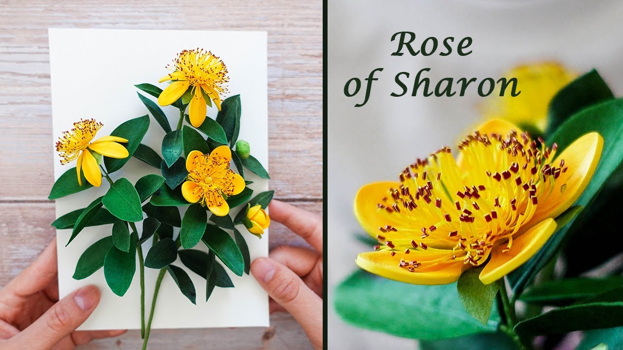 I made miniature Roses of Sharon out of Strips of Paper | Quilling ...