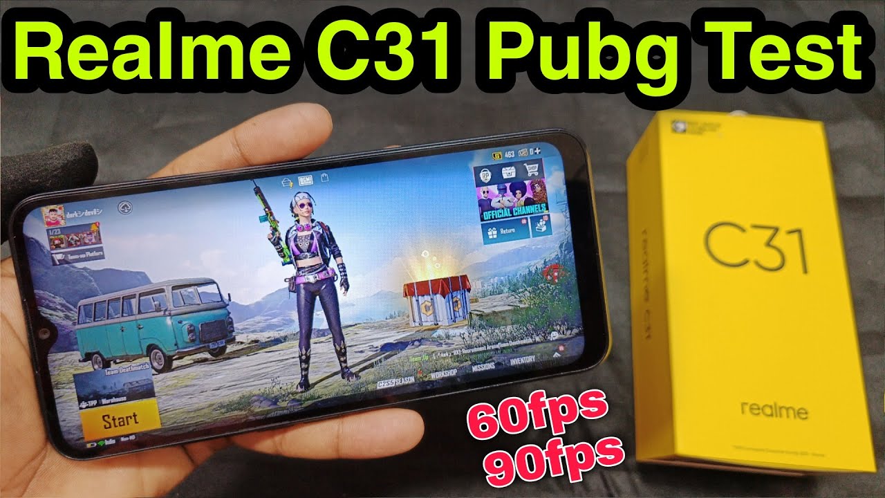 Realme C31 Pubg Test || 60fps, 90fps Test || Realme C31 BGMI Graphics ...