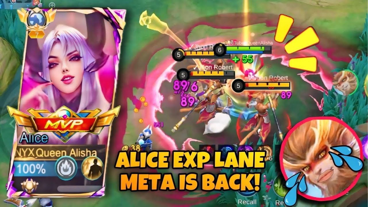 REVAMPED ALICE VS. 4 SUN IN EXP LANE 🔥| ENEMIES CAN’T REACT TO REVAMPED ...