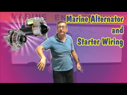Marine Alternator and Starter Wiring - YouTube