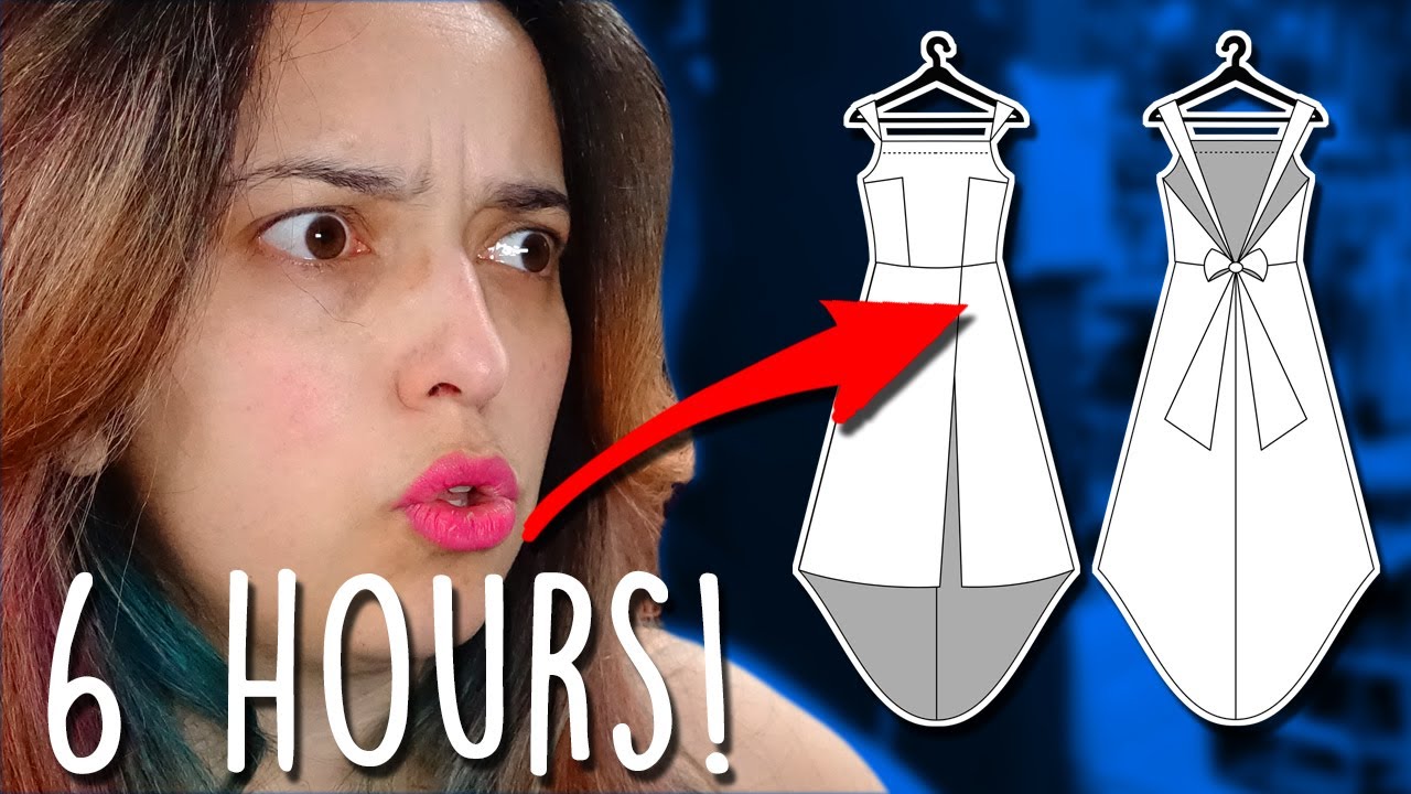 A quick PROM DRESS in 6 HOURS for $0! - YouTube
