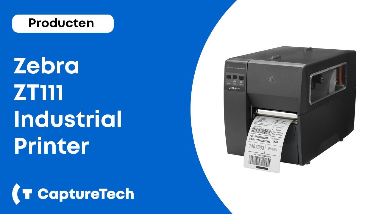 Zebra ZT111 Industrial Printer - YouTube