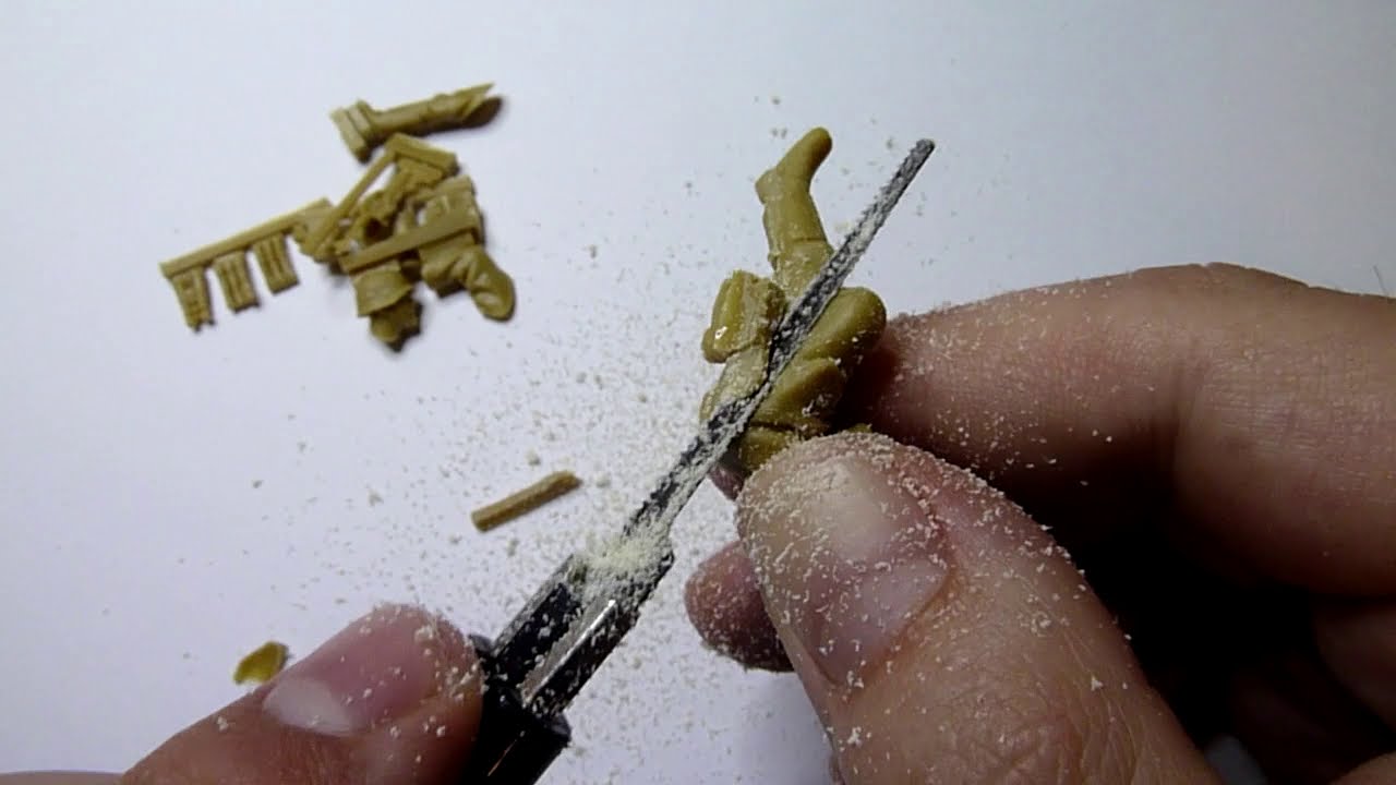 How to assemble a resin kit 1:35 - YouTube