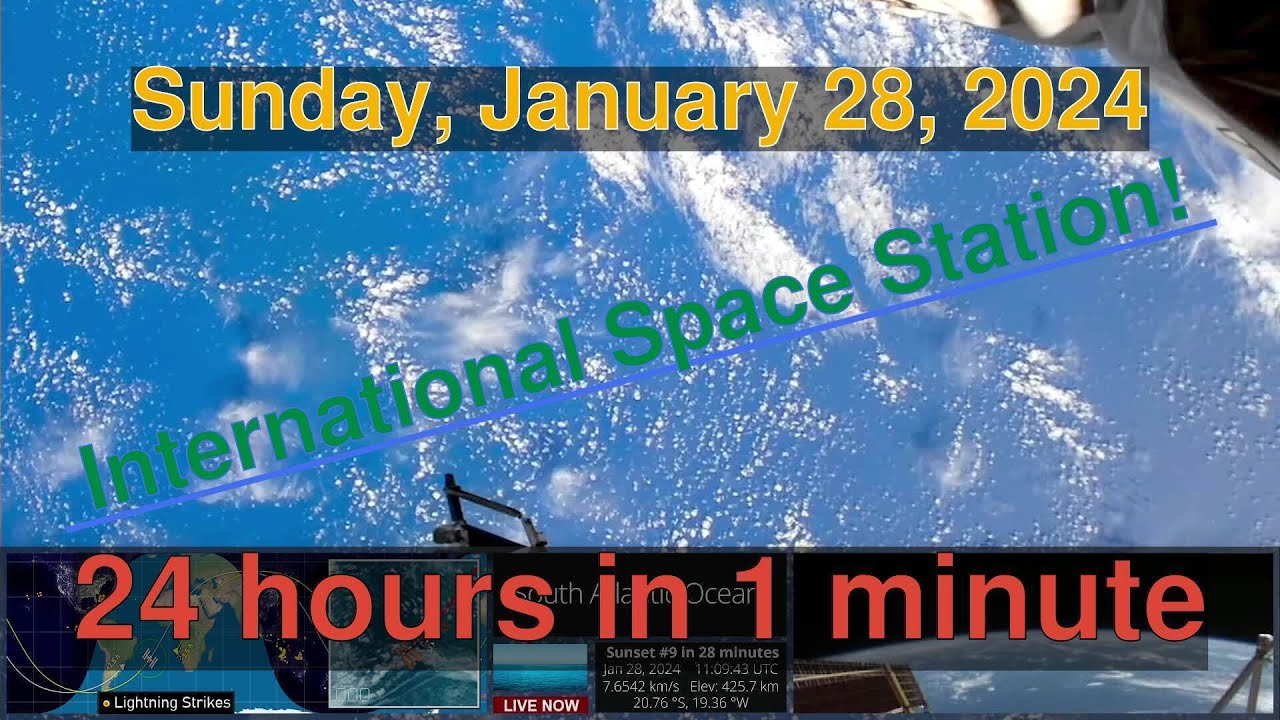 NASA Live Stream of Earth HD camera [01-28-2024] - Daily Time Lapse # ...