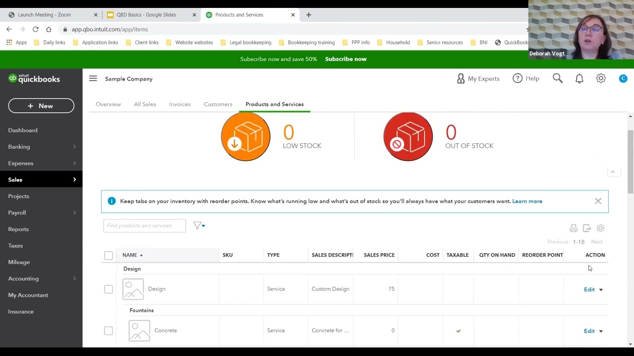QuickBooks Online Basics - YouTube