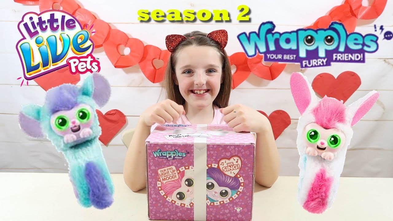 💕WRAPPLES SEASON 2 VALENTINES GIFT LITTLE LIVE PETS - YouTube