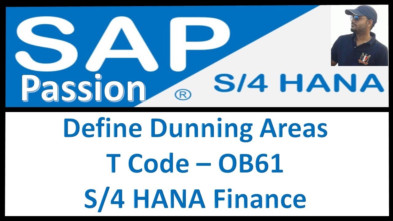 Define Dunning Areas | T Code – OB61 | S/4 HANA Finance | SAP S4 HANA ...
