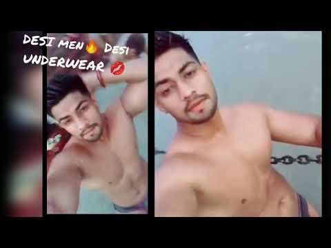 INDIAN DESI 😘HUNK HOTTEST BATHING IN RIVER# INDIAN Underwear ❤️❤️