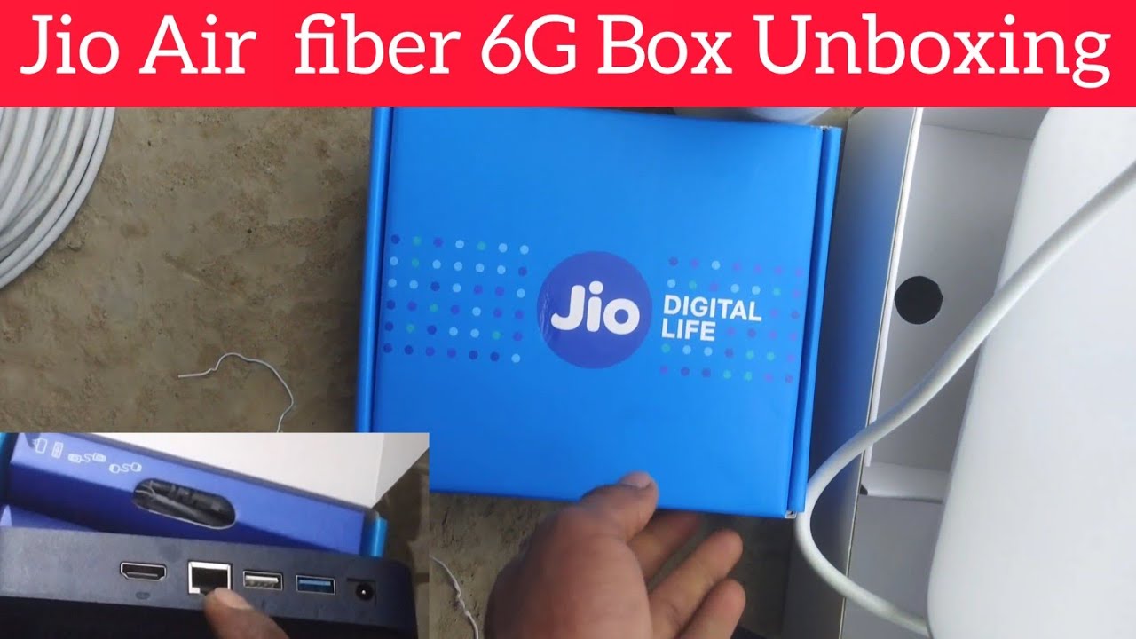Jio Air fiber 6G Box Unboxing video / New Jio Air Fiber/जियो का एयर ...