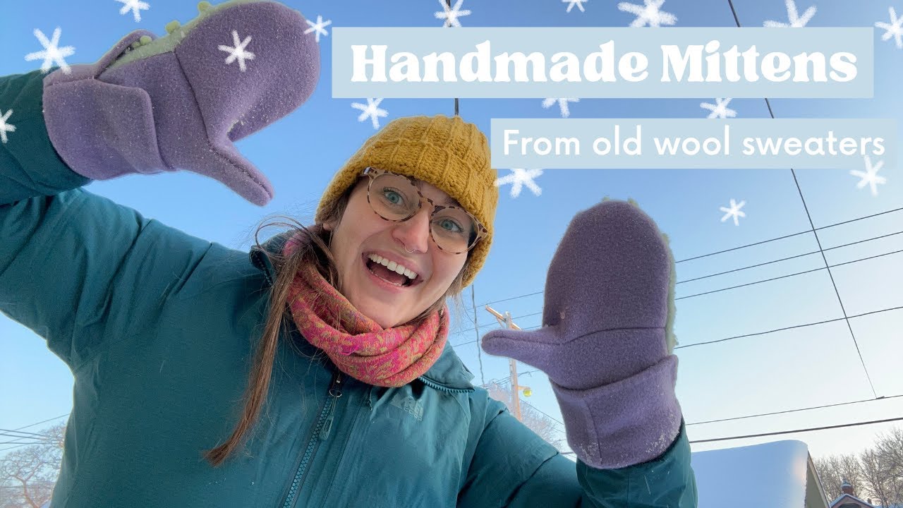 Making MITTENS from wool sweaters🧤REPURPOSING ️HANDMADE DIY - YouTube