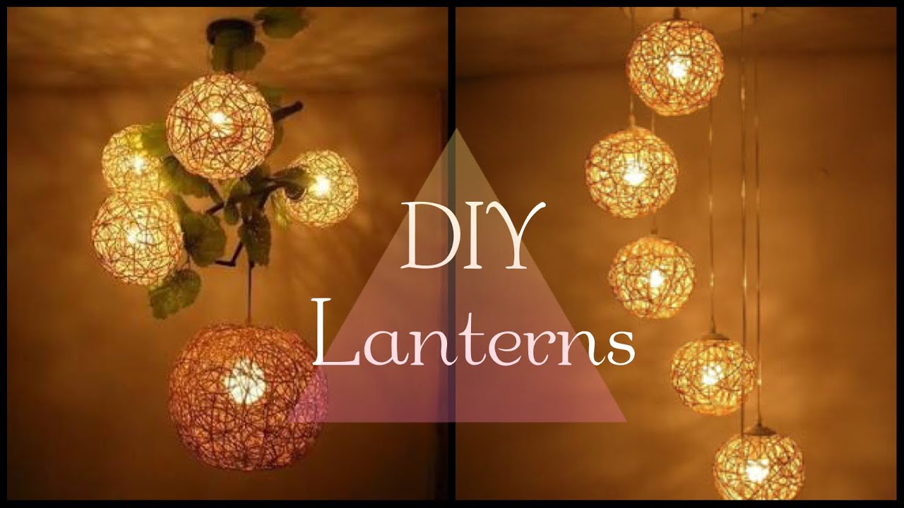 Cute HANGING LIGHTS for Home!! | DIY Lights - Lantern - YouTube