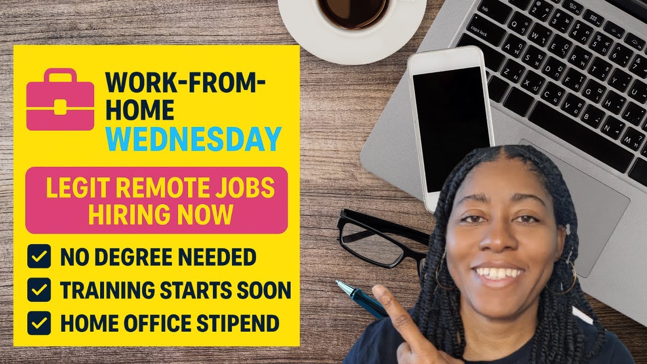 Work-From-Home Wednesday: 8 Remote Jobs That Pay Weekly | No Degree ...