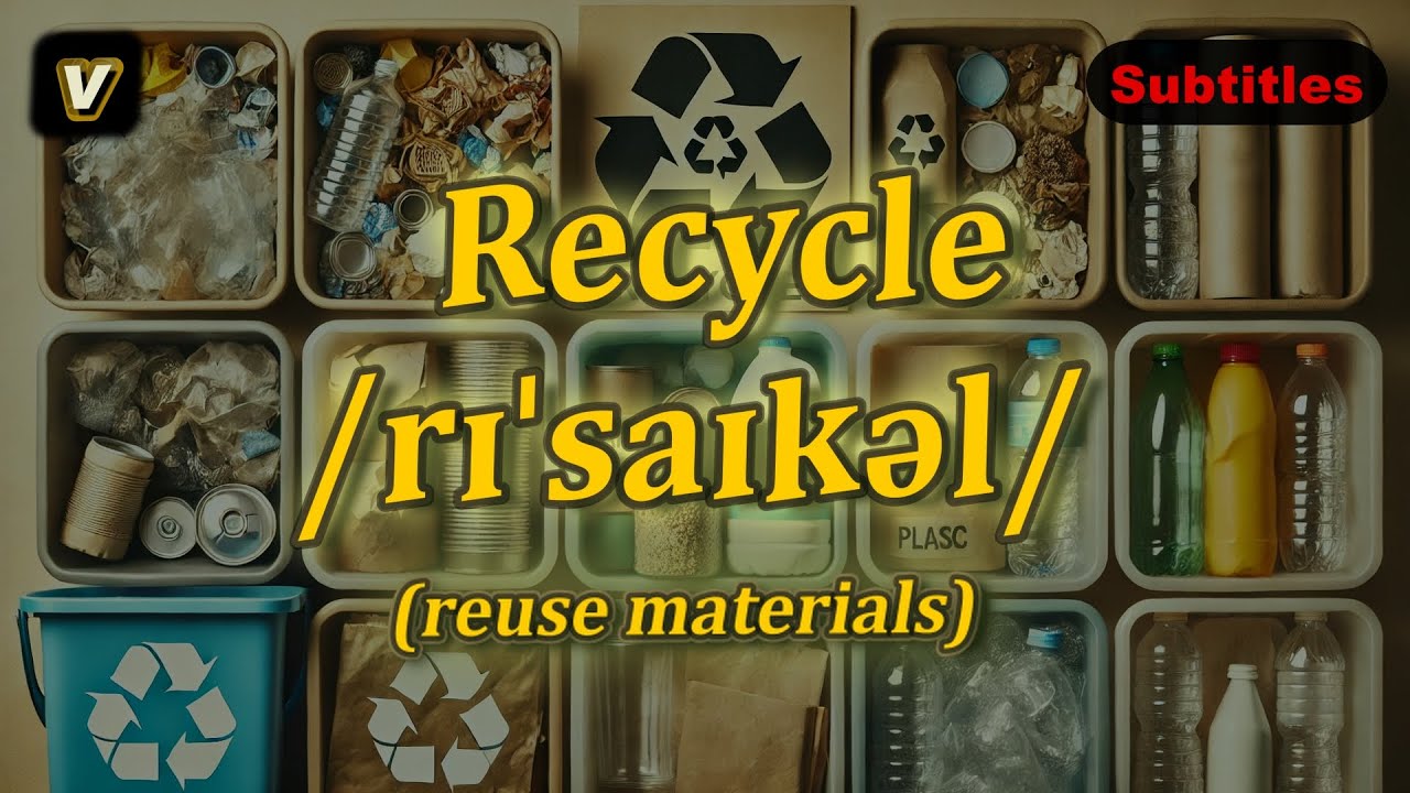 [v] Recycle meaning (reuse materials) with 5 examples - YouTube