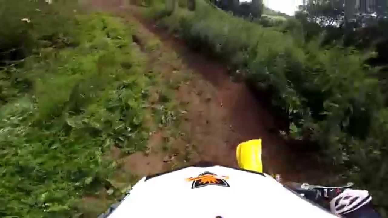 My dad having ago wiv my GoPro on his old Skool Suzuki RM250 1985 ...