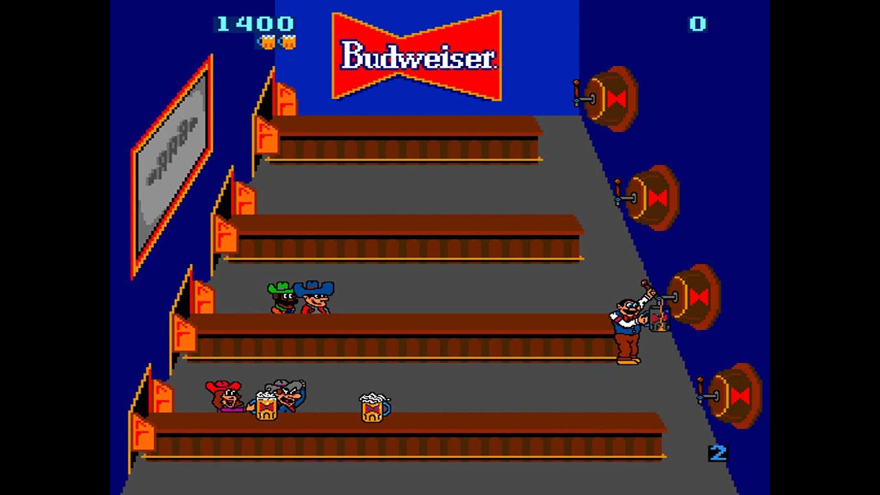 Tapper (Budweiser, set 1) [MAME] [shortplay] - YouTube