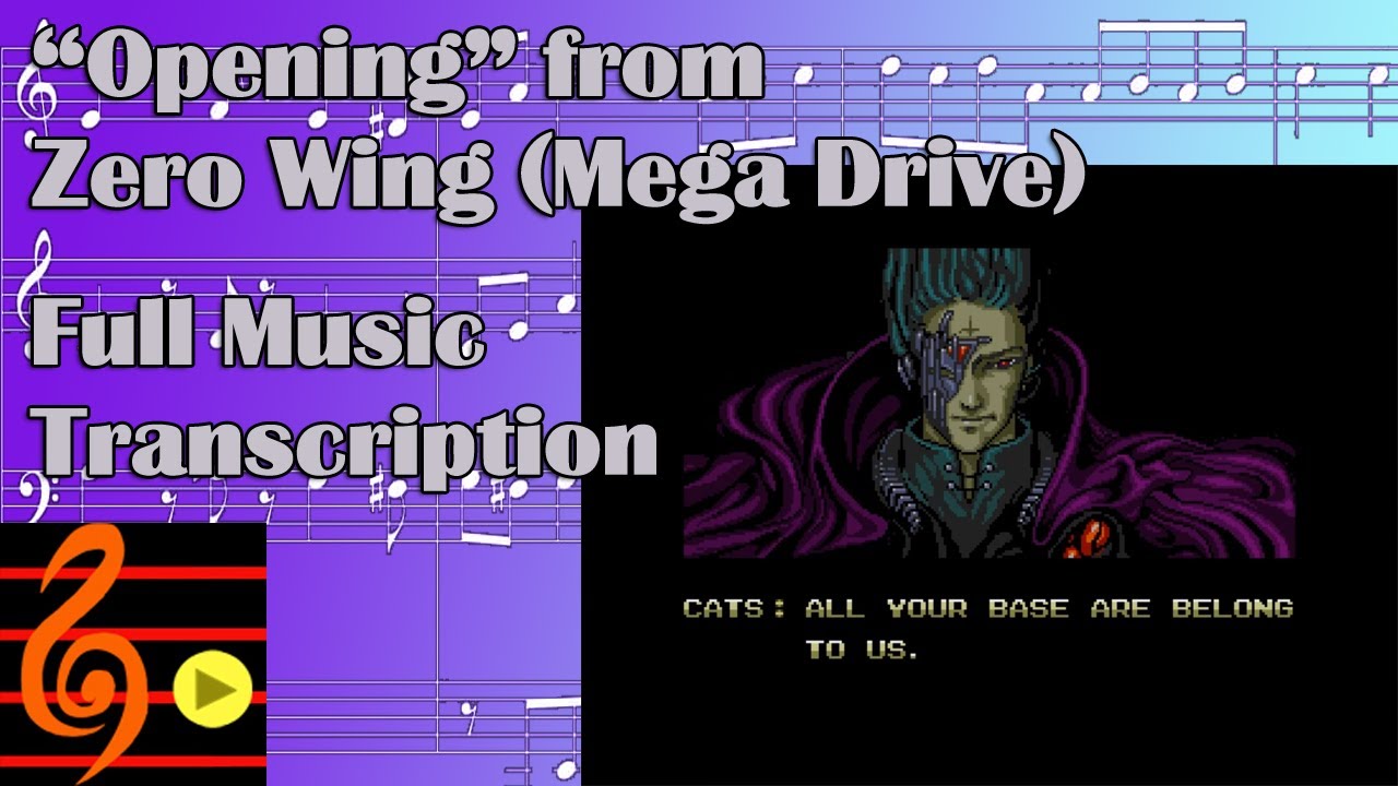 "Opening" from Zero Wing (Mega Drive) - Full Transcription - YouTube