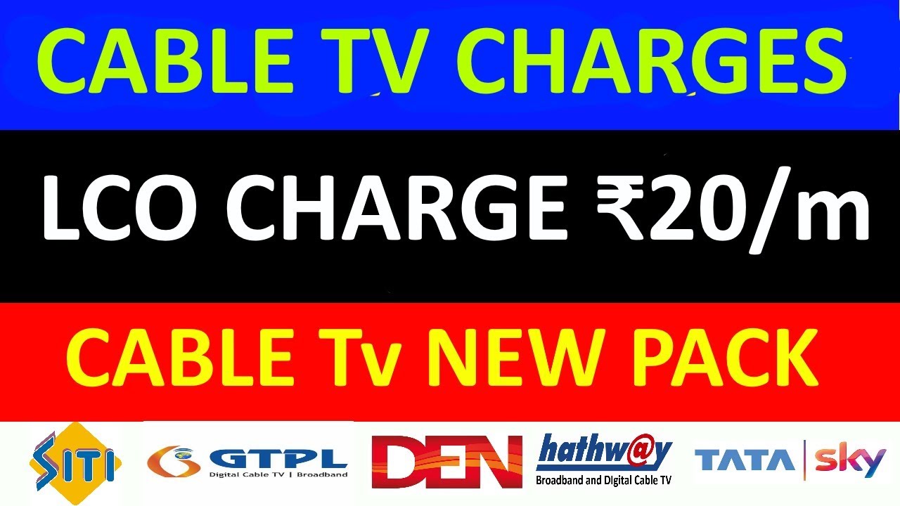 Cable Tv & DTH Charges | Base Charges | Channel Charges | GST | Extra ...