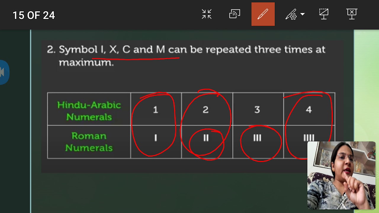 Class 4- revision of roman numerals - YouTube