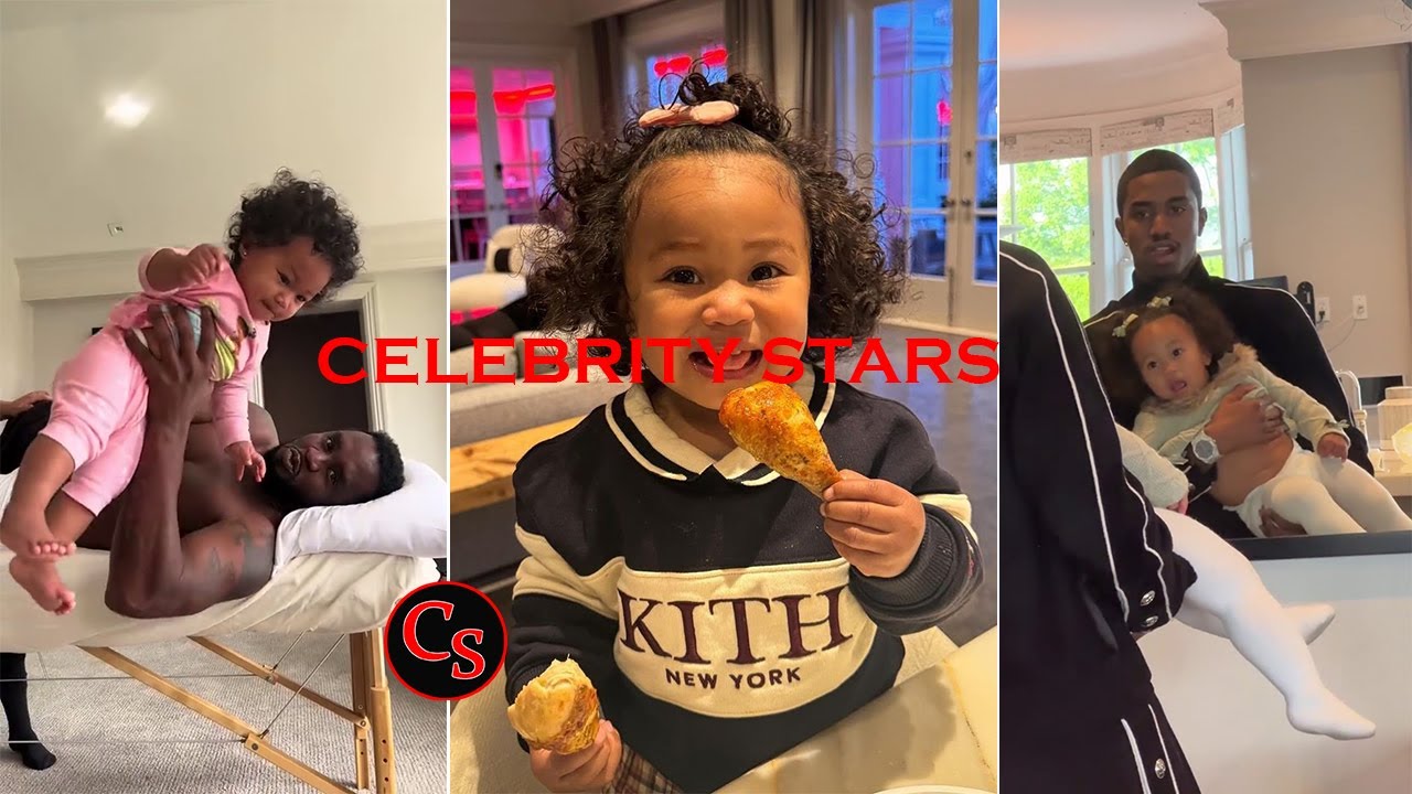 Diddy's Daughter Baby LOVE Happily Eating Chicken in NEW Video - YouTube