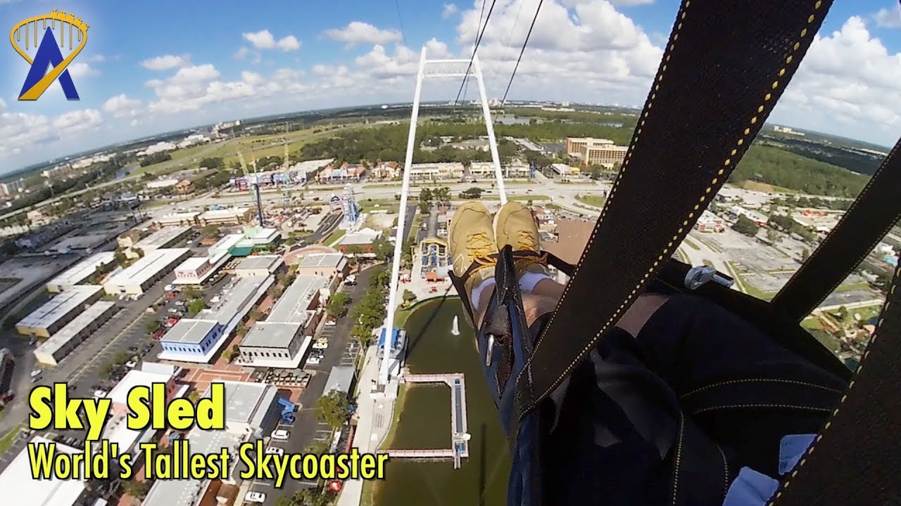 World’s Only Sky Sled harness on World’s Tallest Skycoaster at Fun Spot ...