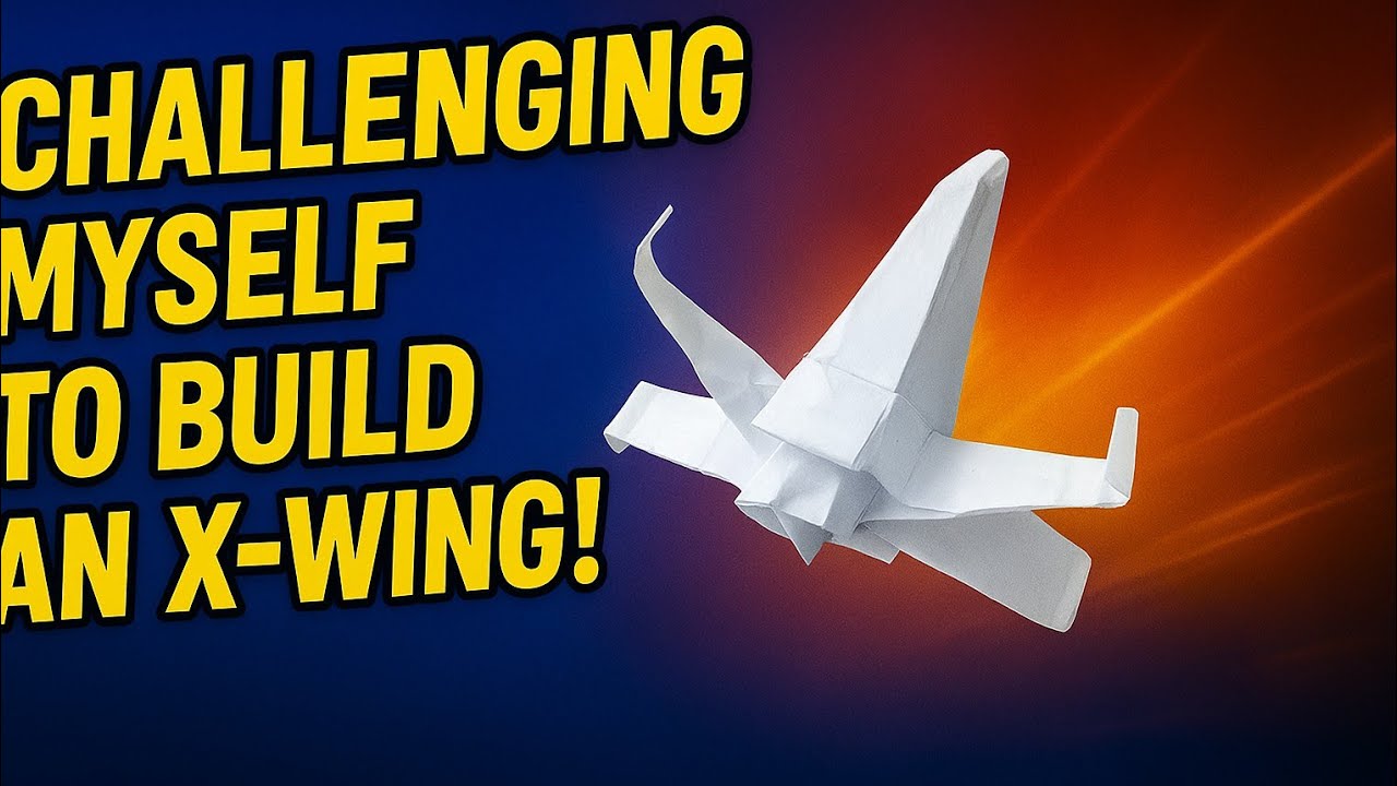 I made a diy x-wing and tried to fly it #diy #popular #viral - YouTube