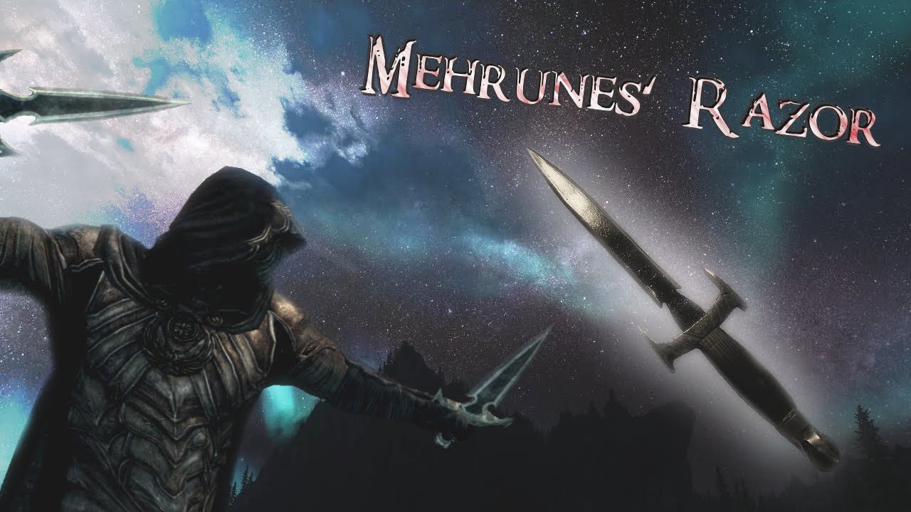 Skyrim: Mehrunes' Razor Build - YouTube
