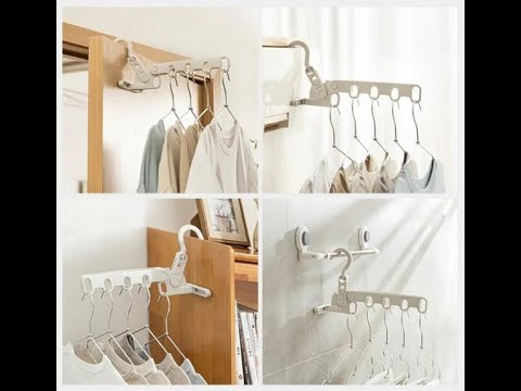 Portable Travel Five-Hole Folding Clothes Drying Rack