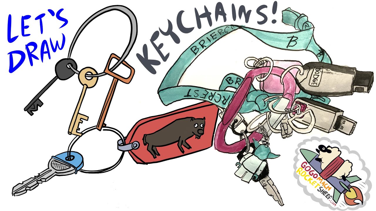 Let's Draw KEYCHAINS! - YouTube