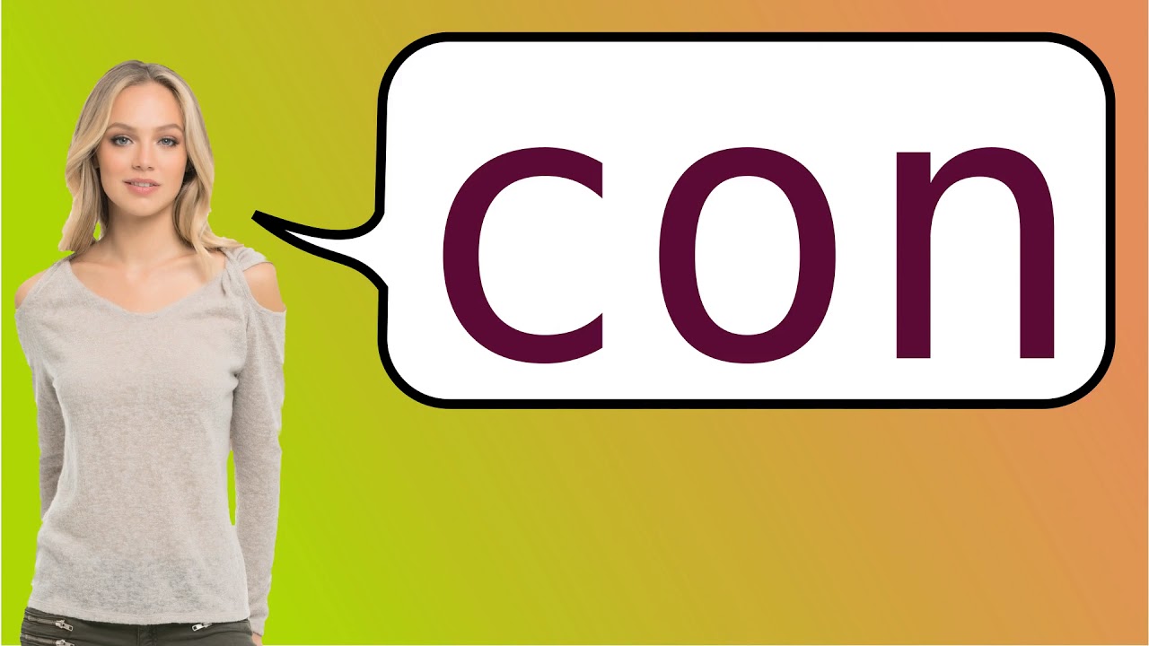 How to say 'Con' in French? - YouTube