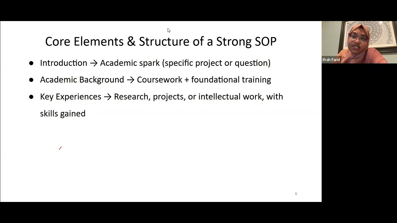 Writing a Strong Statement of Purpose (SOP) - YouTube