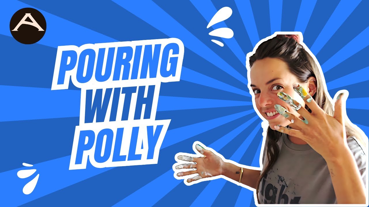 Polly's first Pour, Pouring with Polly, Beautiful Acrylic Flow, Pour ...